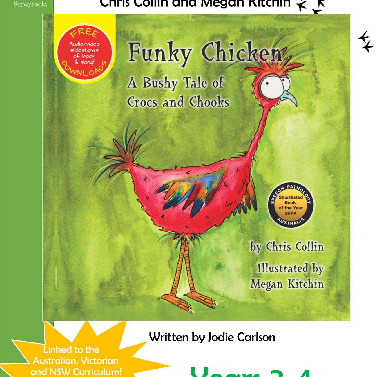 Funky Chicken Crocs and Chooks - Hard cover musical picture book ...